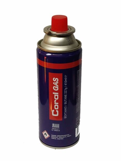 Coral Gas Cartridges Bayonet 220grms for portable gas cooker